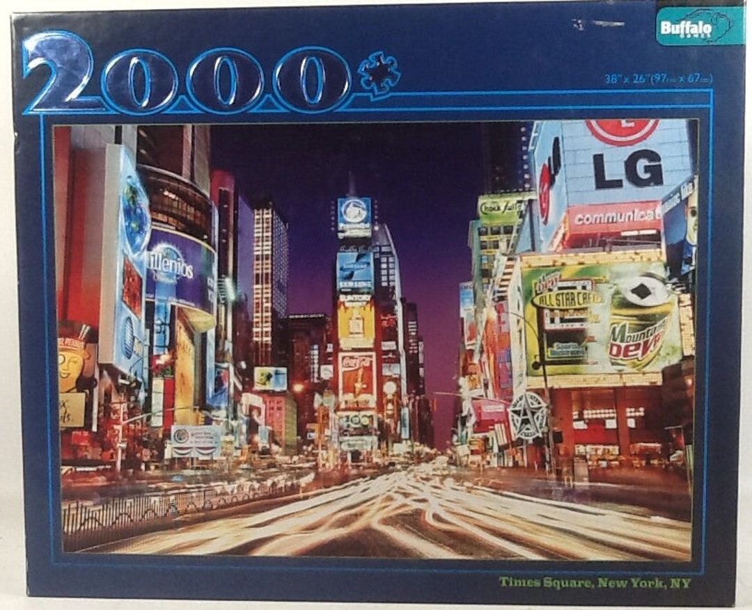 Times Square New York City Manhattan 2000 Pc Jigsaw Puzzle 38 X 26 ...