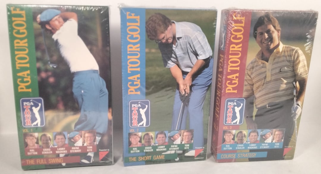 Factory Sealed PGA Tour Golf VHS Set 3 Tapes the Full Swing the Short ...