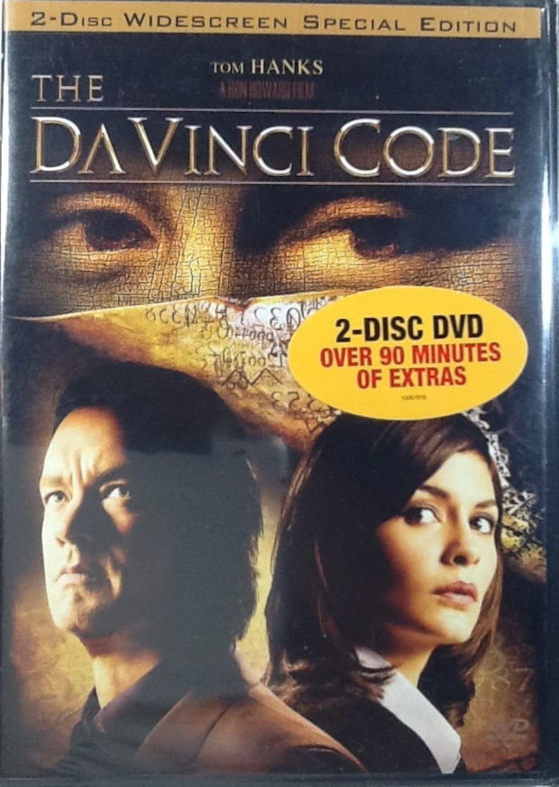 FACTORY SEALED the Davinci Code DVD 2 Tom Hanks Audrey Tautou Widescreen - Etsy