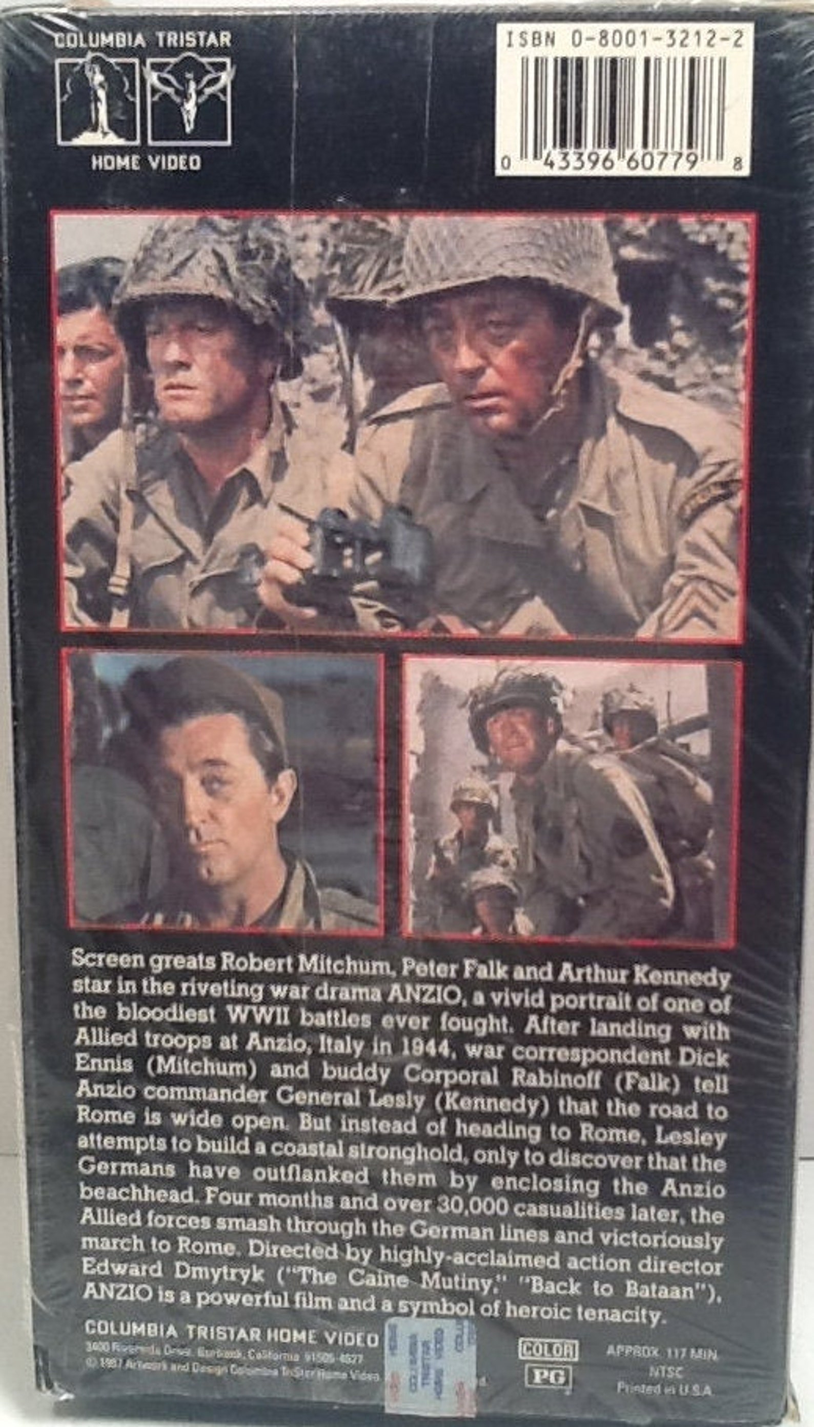 Anzio VHS Robert Mitchum Peter Falk Arthur Kennedy - Etsy