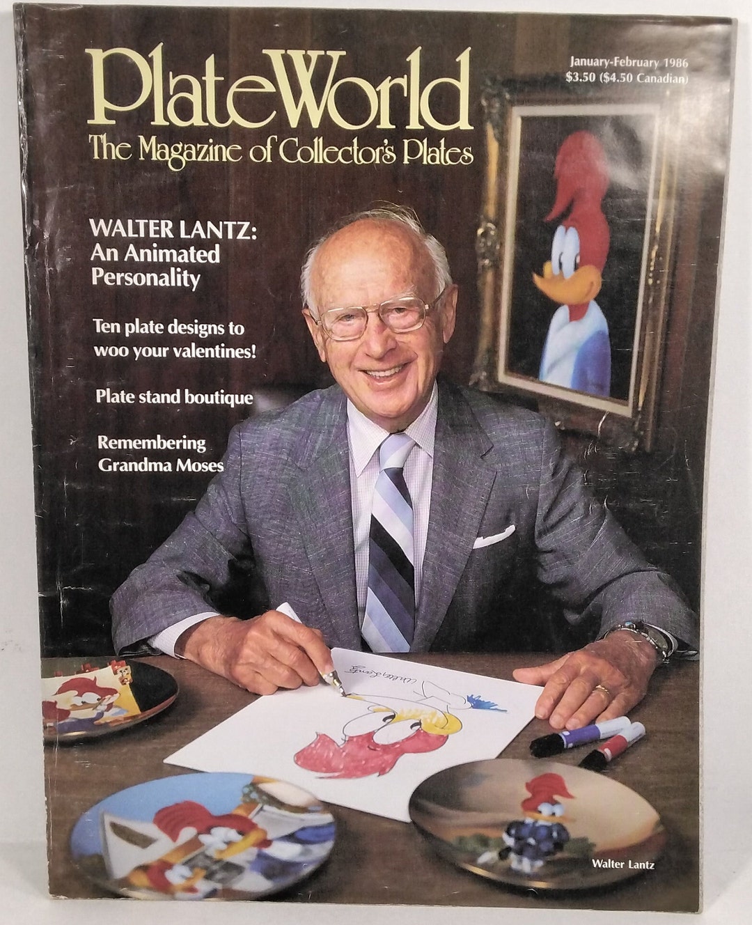 VINTAGE Plate World the Magazine of Collector's Plates January-february ...
