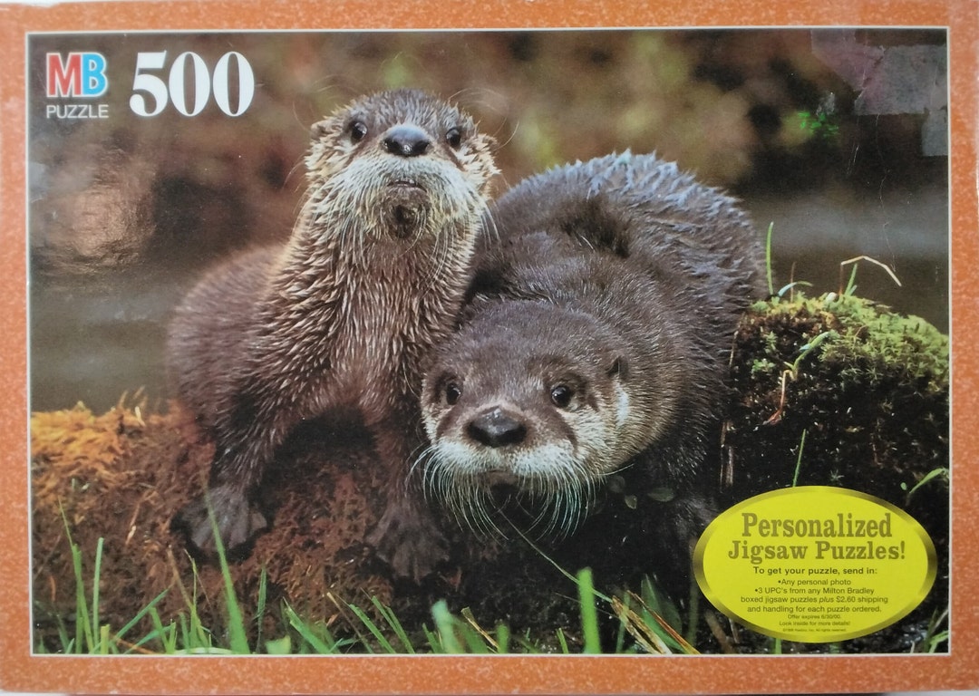 Vintage 1998 Young River Otter Duo Jigsaw Puzzle 500 Pc 13-7/8 X 19-7/8 ...