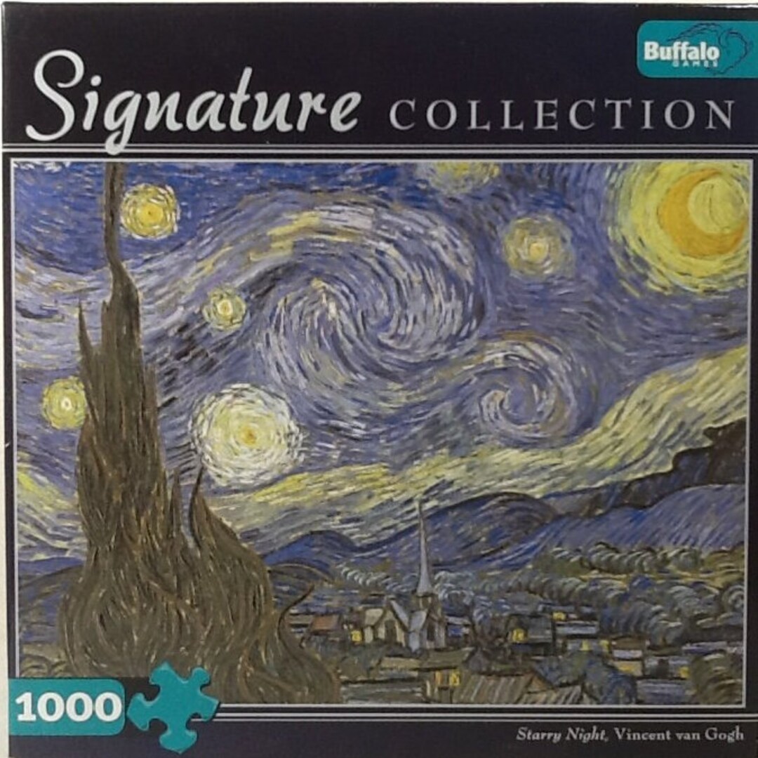 The Starry Night Vincent Van Gogh Jigsaw Puzzle 1000 Pc 27 X 20 Buffalo ...