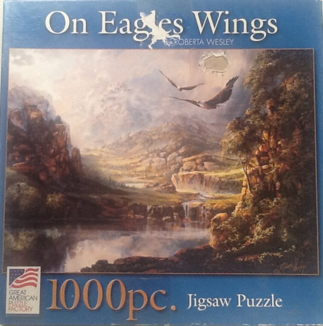 Vintage on Eagles Wings Roberta Wesley 1000 Pc Jigsaw Puzzle 19-1/4 X ...