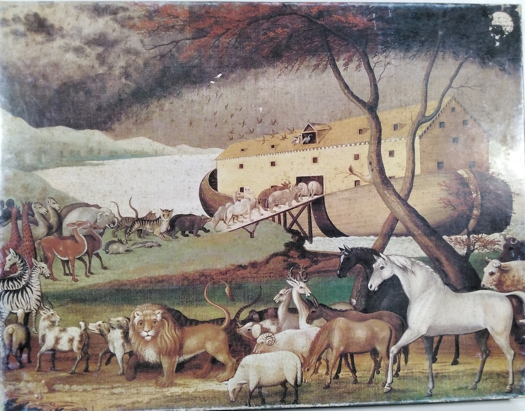 Vintage Noah's Ark Edward Hicks 500 Pc Jigsaw Puzzle - Etsy