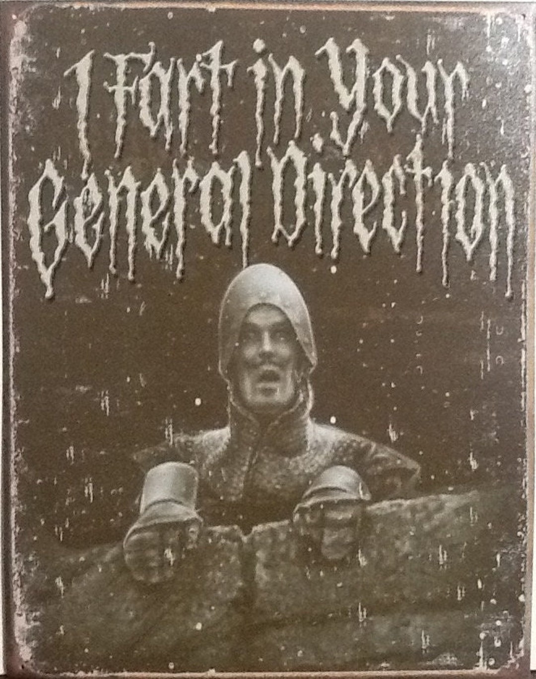 Collectible Tin Sign Monty Python and the Holy Grail I Fart in - Etsy