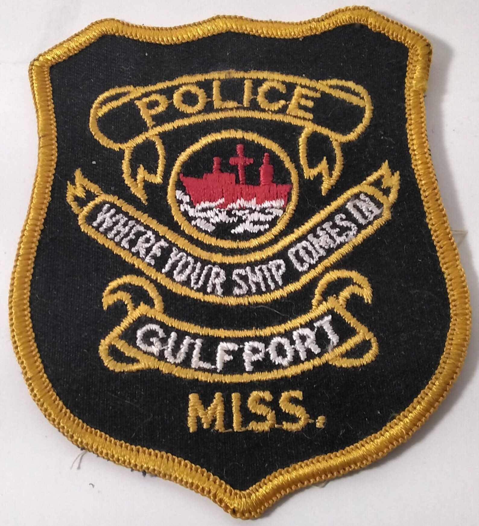 Vintage Law Enforcement Patch Police Gulfport Mississippi Where Your ...