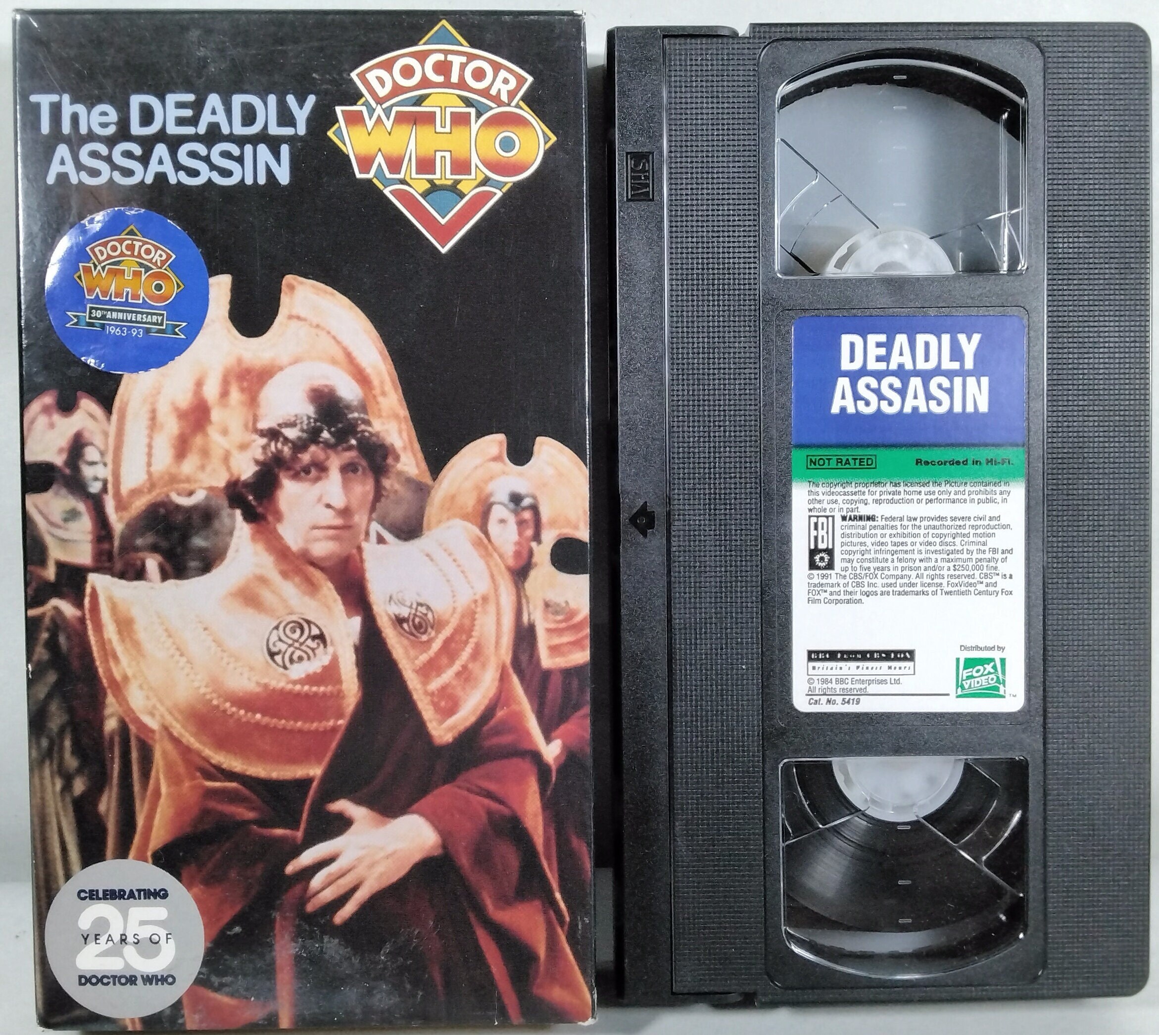 Vintage Doctor Who VHS the Deadly Assassin Tom Baker Playhouse - Etsy