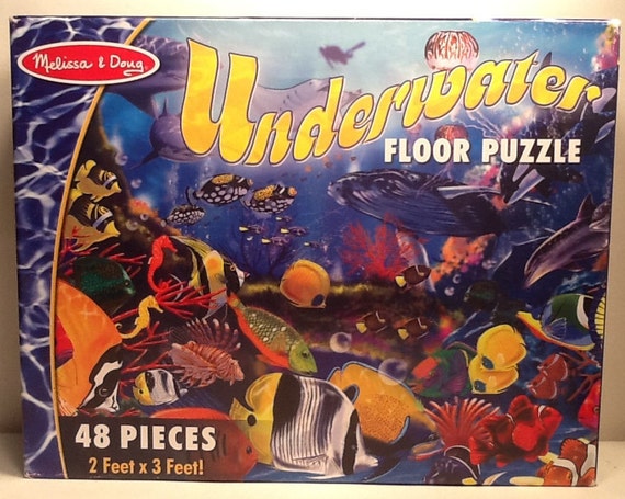 Underwater Tropical Fish Floor Puzzle 48 Pc 2 Feet X 3 Feet | Etsy
