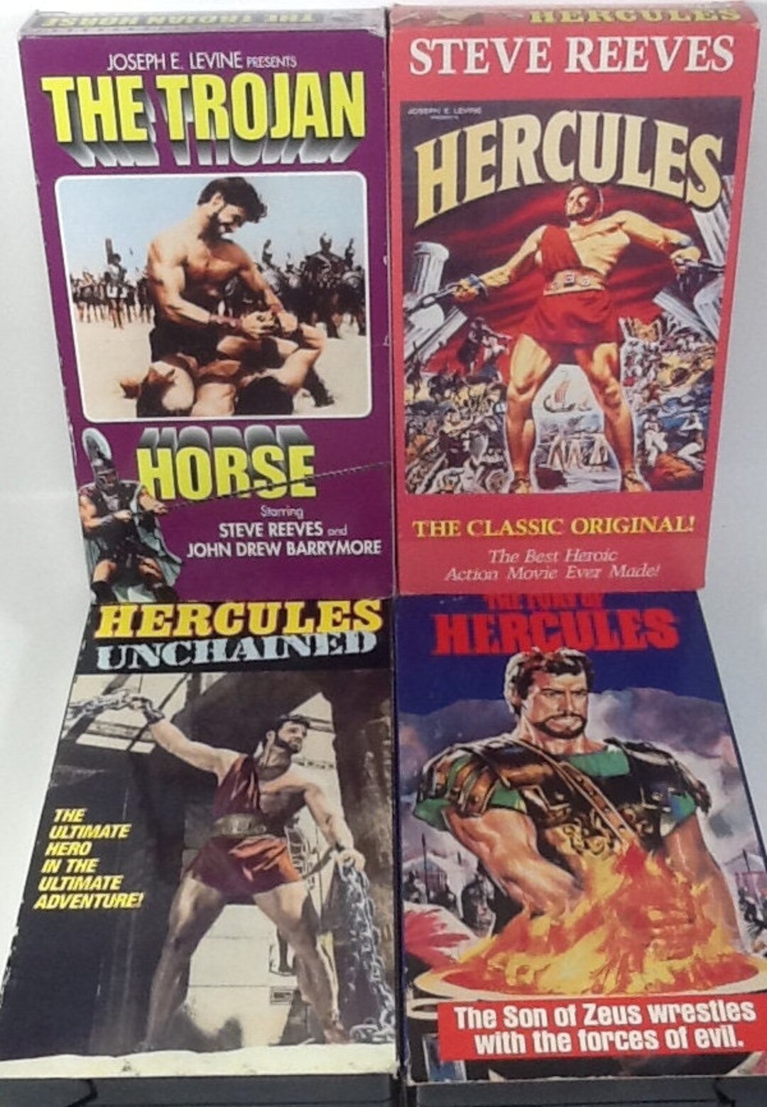 VINTAGE Hercules VHS Lot 4 Classic Original / the Trojan Horse ...