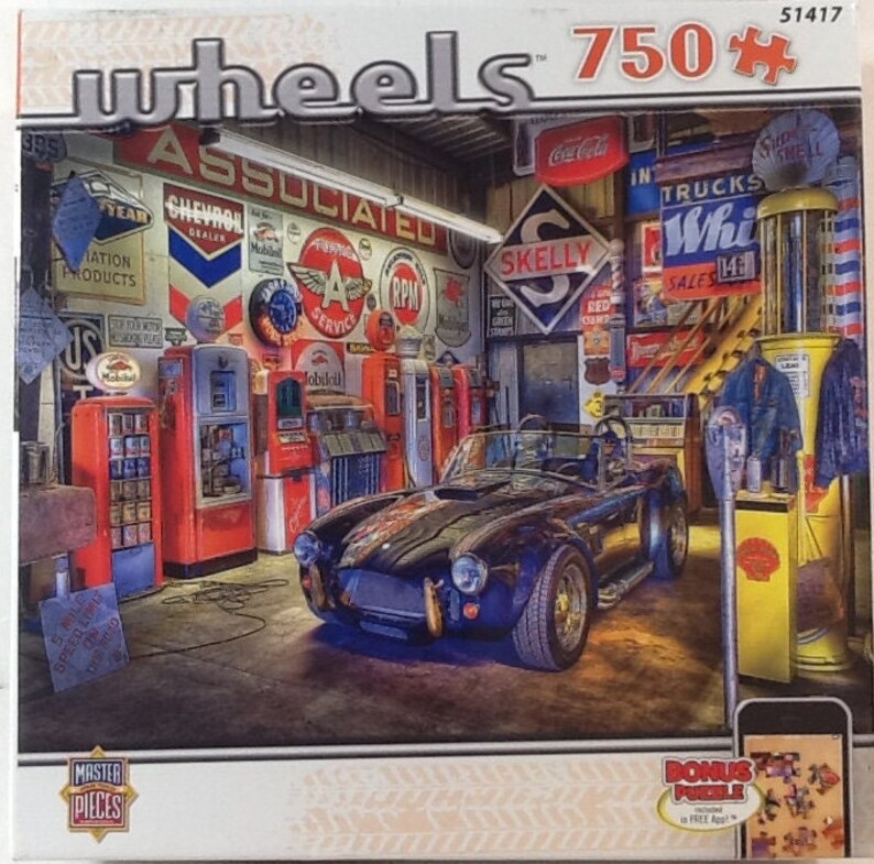 Jewel of the Garage Wheels Linda Berman 750 Pc Jigsaw Puzzle 24 X 18 ...