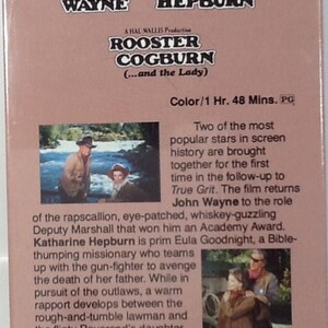 Factory Sealed Rooster Cogburn and the Lady VHS John Wayne Katharine ...