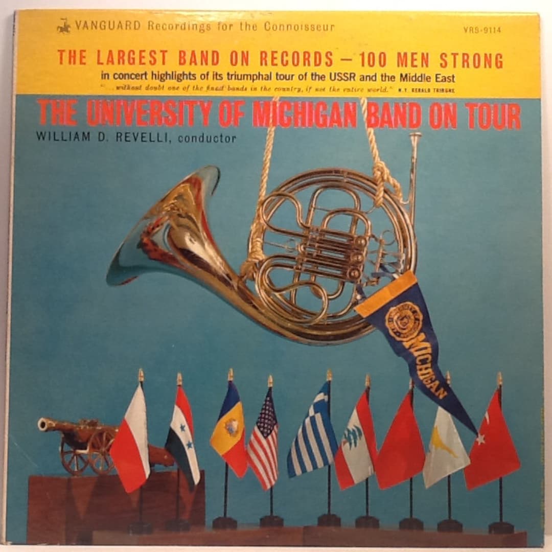 The University of Michigan Band on Tour LP Vinyl Album William - Etsy