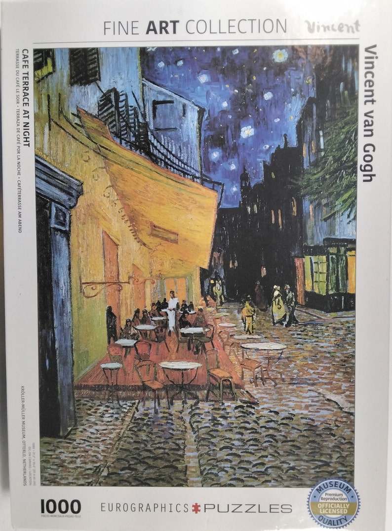 Cafe Terrace at Night Vincent Van Gogh Jigsaw Puzzle 1000 Pc 19-1/4 X ...