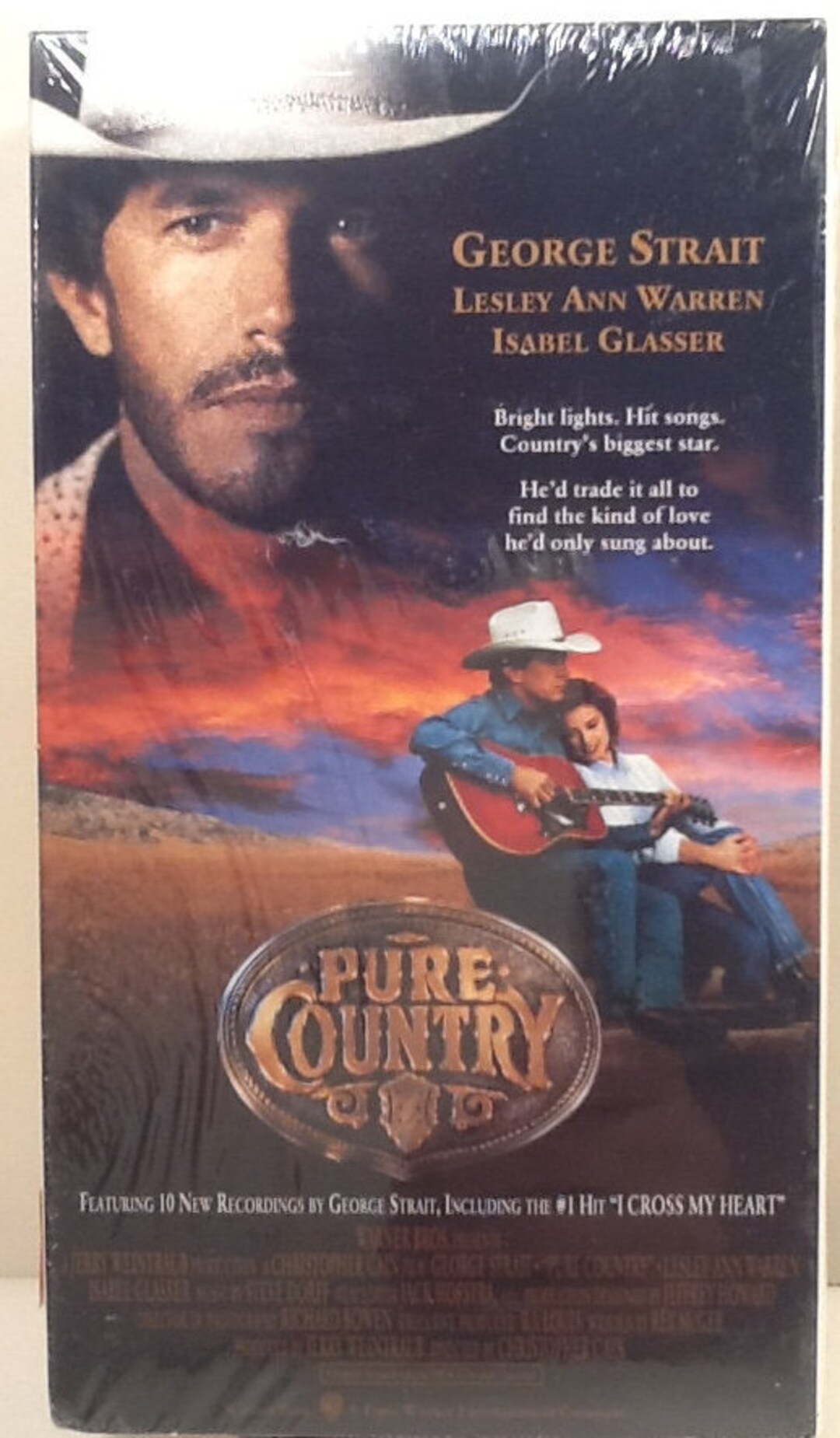 FACTORY SEALED Pure Country VHS George Strait Lesley Ann Warren Isabel ...