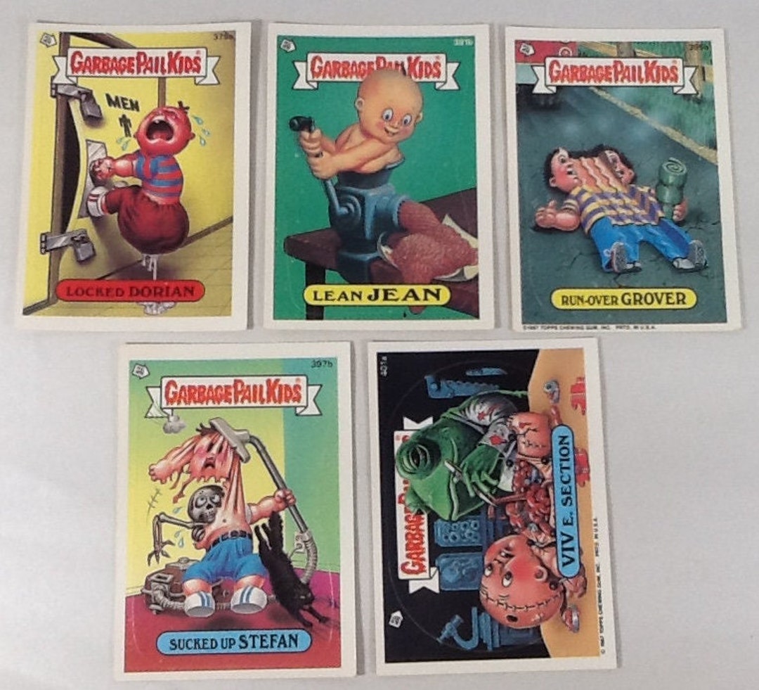 Vintage 1987 OS10 Garbage Pail Kids Matte Cards Lot 5 Locked Dorian ...