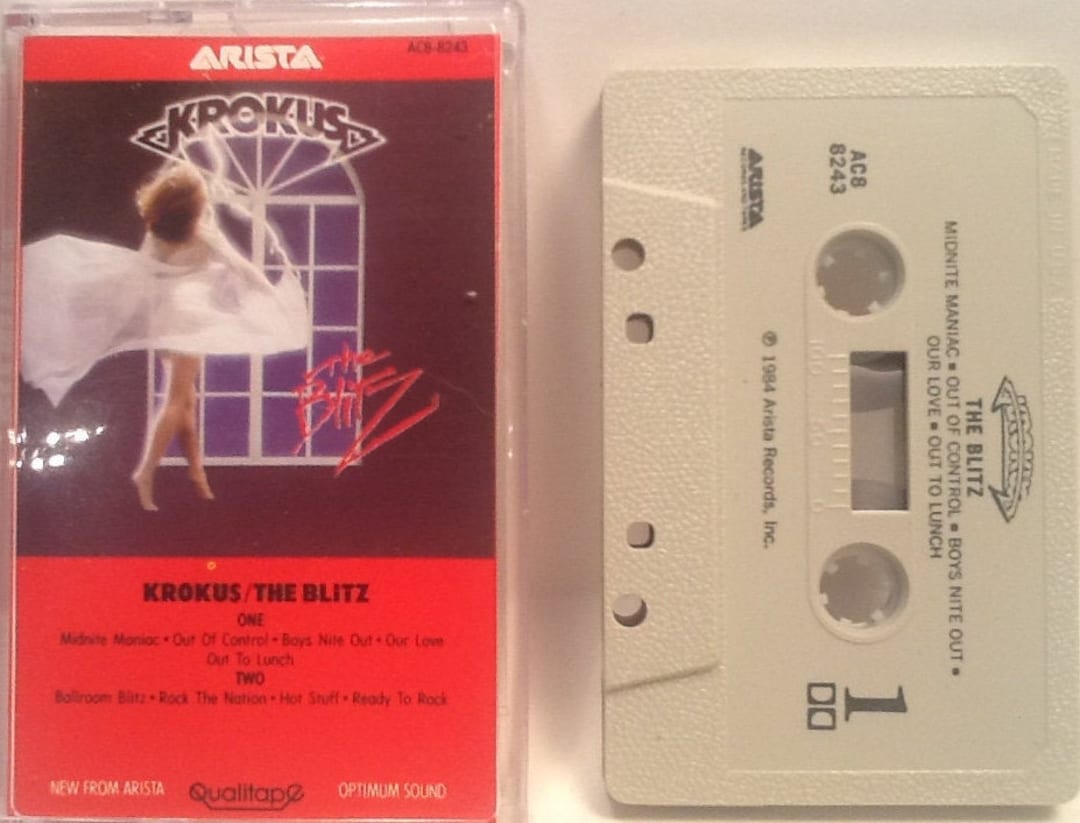 Krokus CASSETTE the Blitz 1984 Midnight Maniac Out of - Etsy