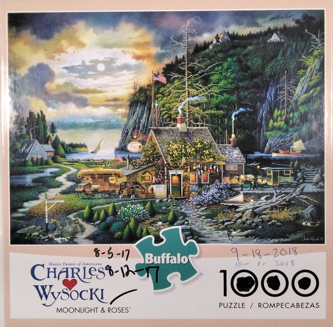 Moonlight & Roses Charles Wysocki Jigsaw Puzzle 1000 Pc 26.75 X 19.75 ...