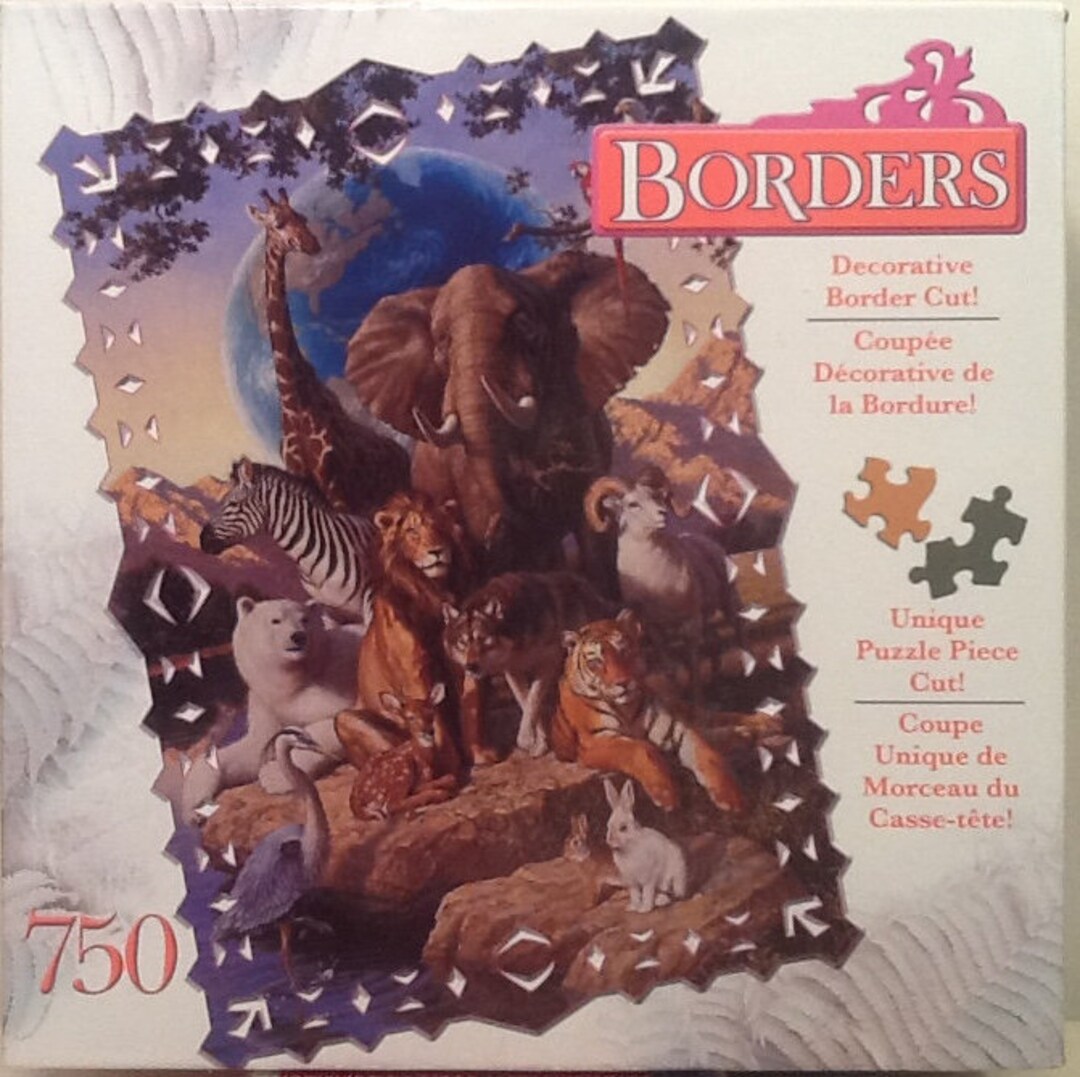 African Animals James Himsworth III Borders 750 Pc Unique Decorative ...