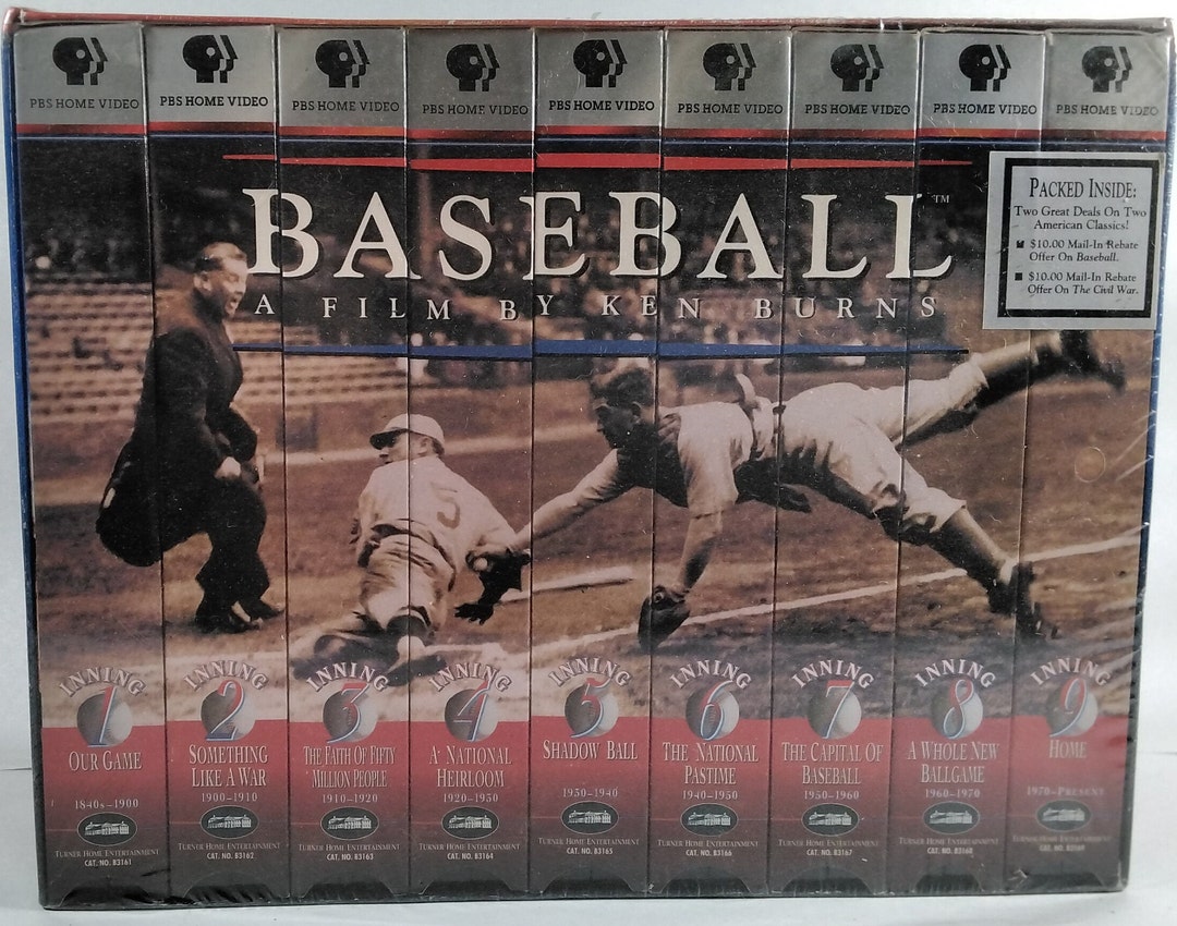 Factory Sealed Baseball VHS 9 Tapes A Film by Ken Burns WATERMARK - Etsy