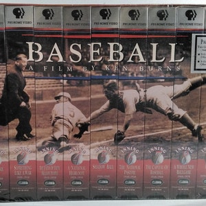 Factory Sealed Baseball VHS 9 Tapes A Film by Ken Burns WATERMARK - Etsy