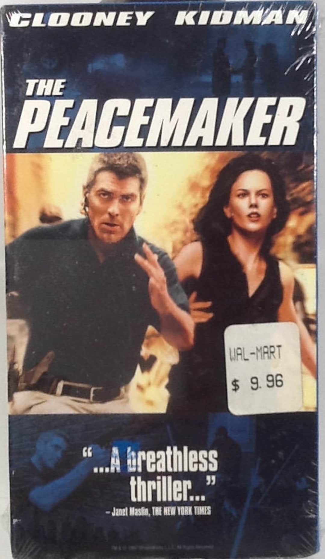 FACTORY SEALED the Peacemaker VHS George Clooney Nicole Kidman 1997 Dreamworks Watermark - Etsy