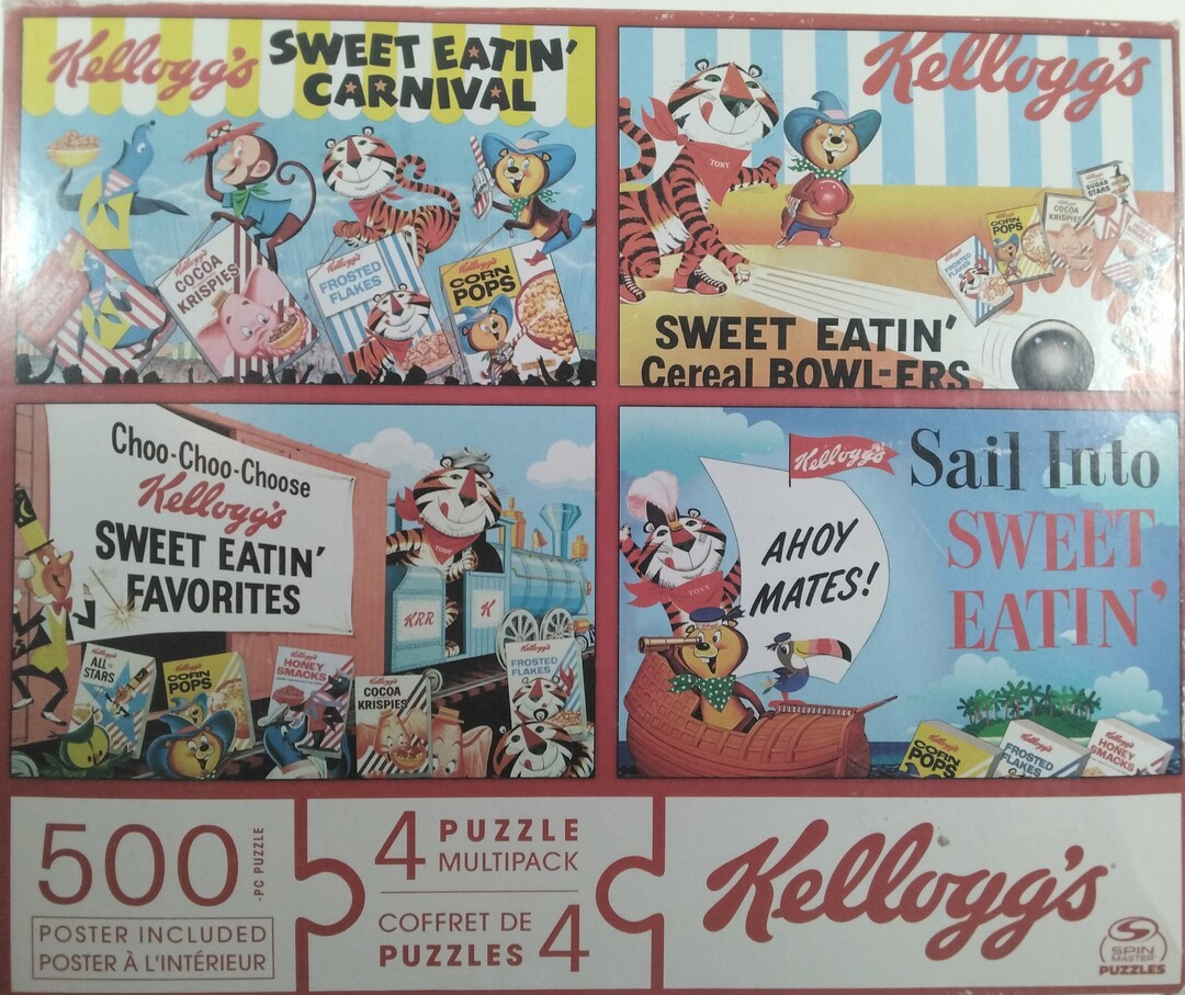 Kellogg's Tony the Tiger Honey Smacks Cocoa Krispies Frosted Flakes ...