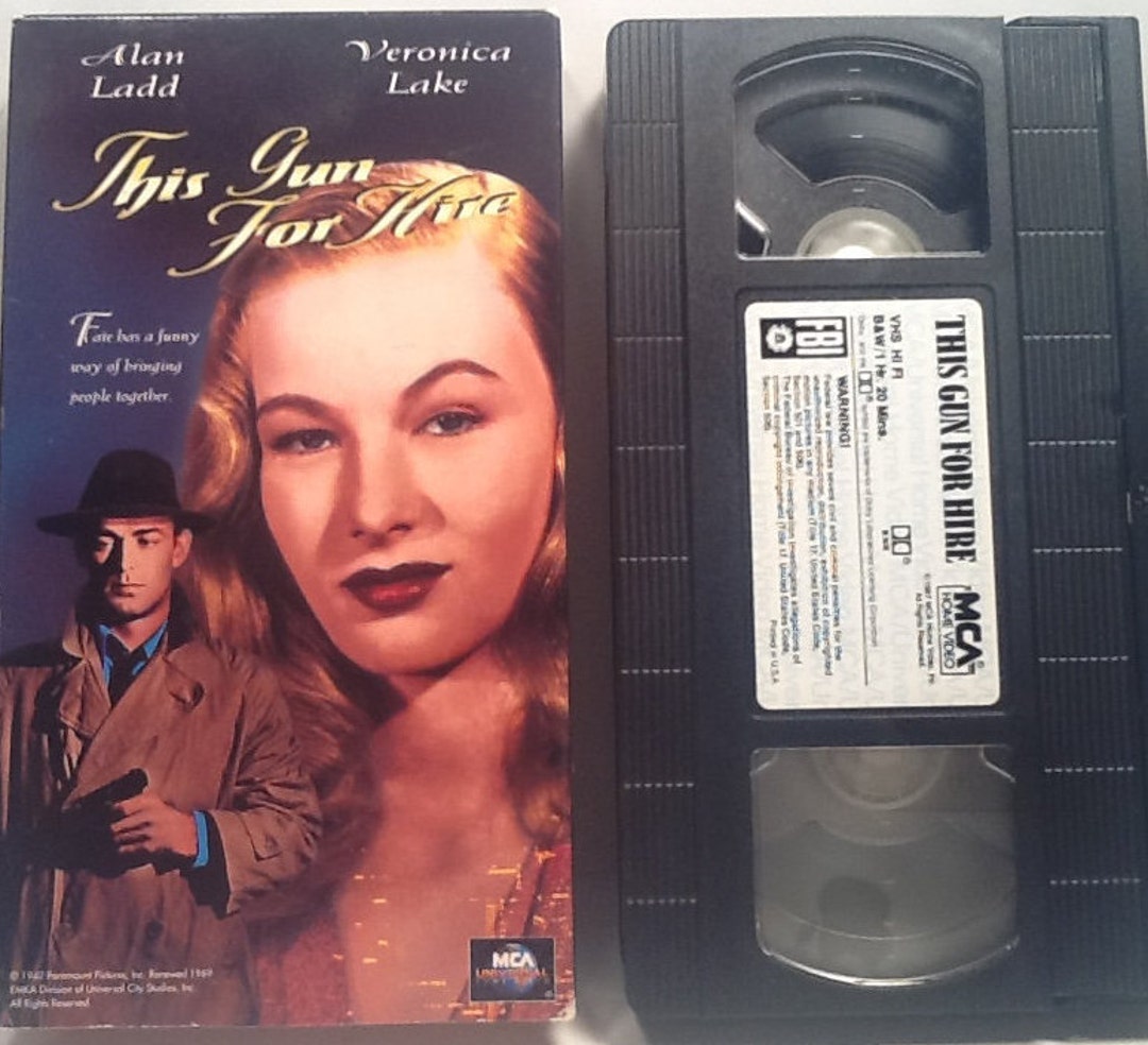 This Gun for Hire VHS Alan Ladd Veronica Lake Laird Cregar Robert ...