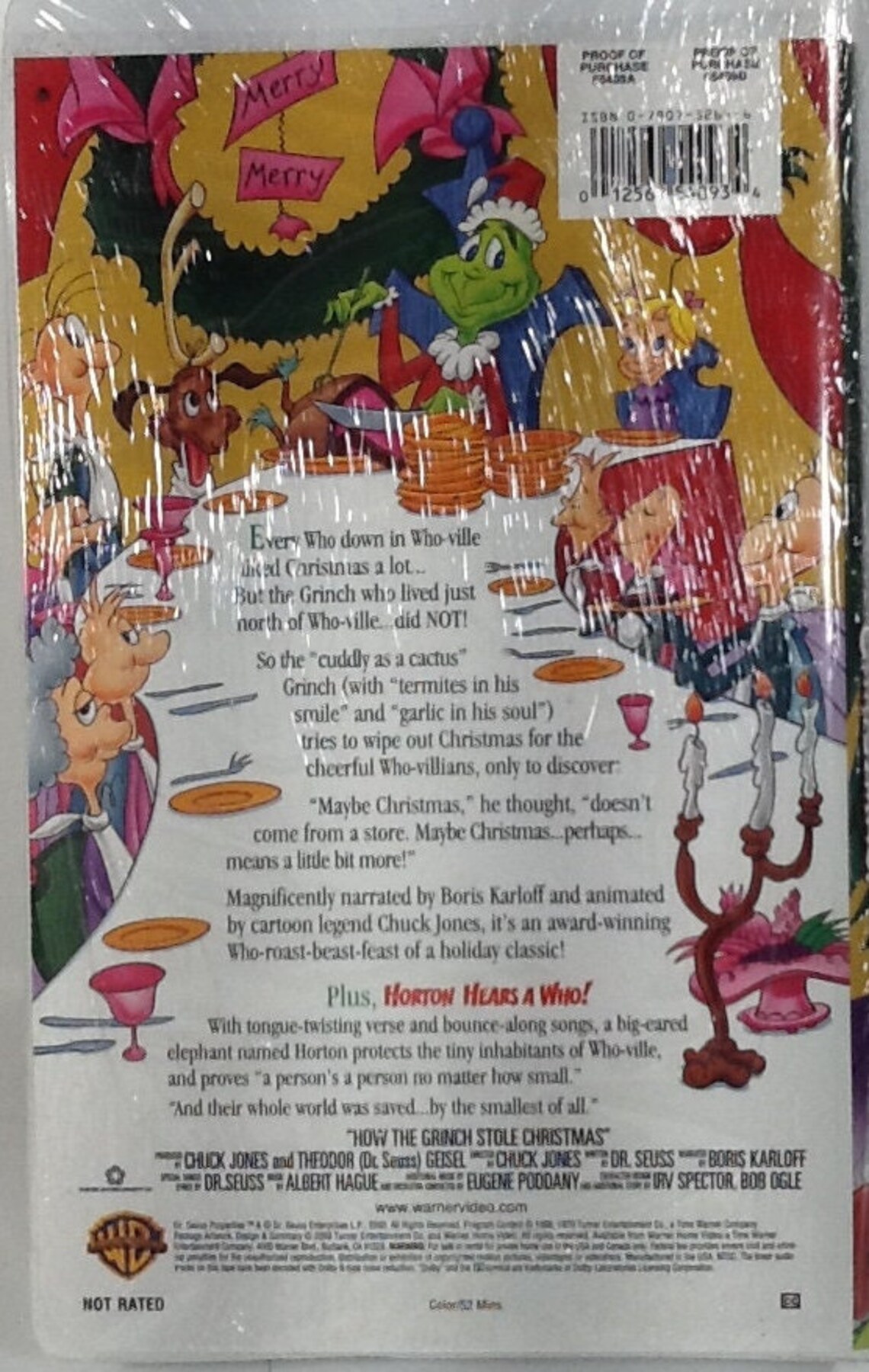 FACTORY SEALED Dr Seuss How the Grinch Stole Christmas VHS - Etsy