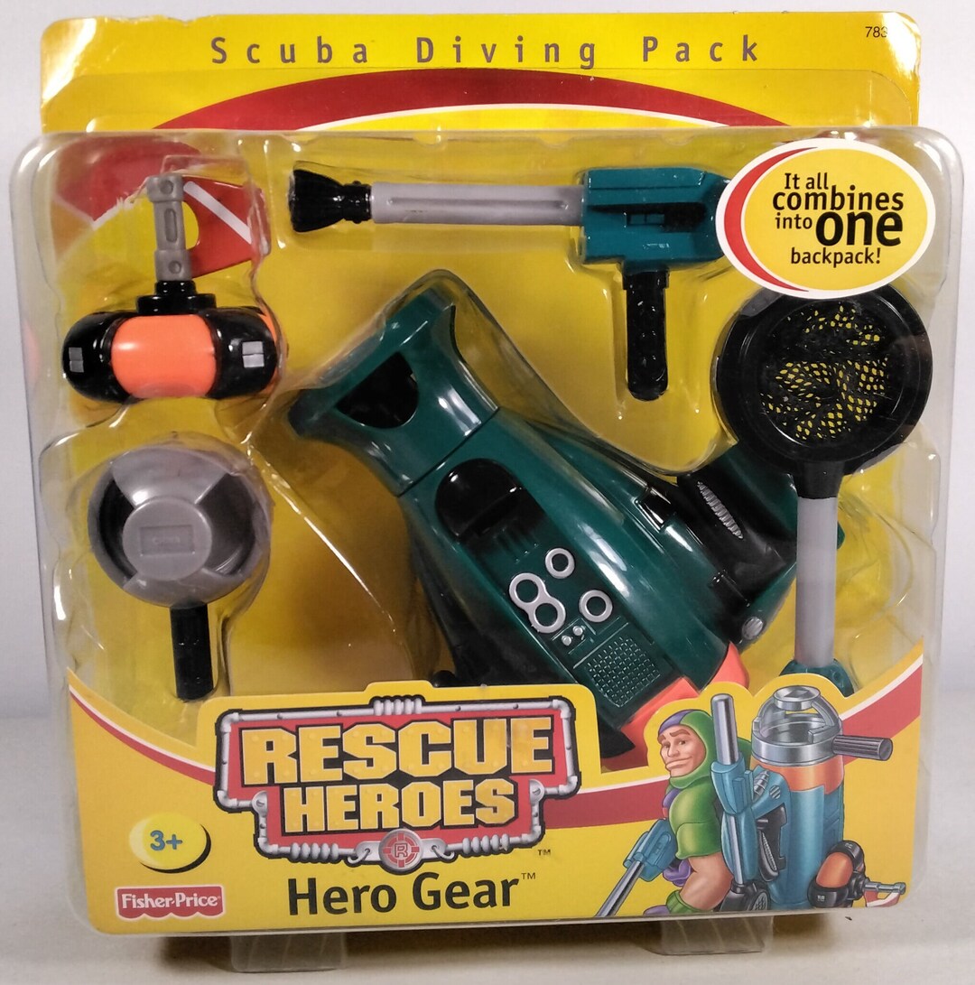 NEW in Package Rescue Heroes Hero Gear Scuba Diving Pack 78389 Fisher ...