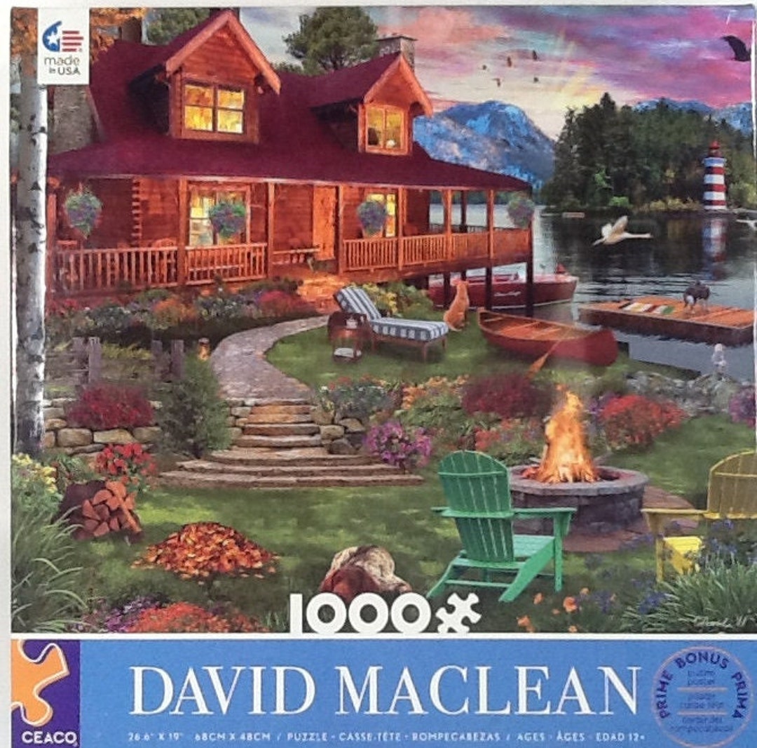 Cottage Retreat David Maclean Jigsaw Puzzle 1000 Pc 26.6 X 19 Ceaco ...