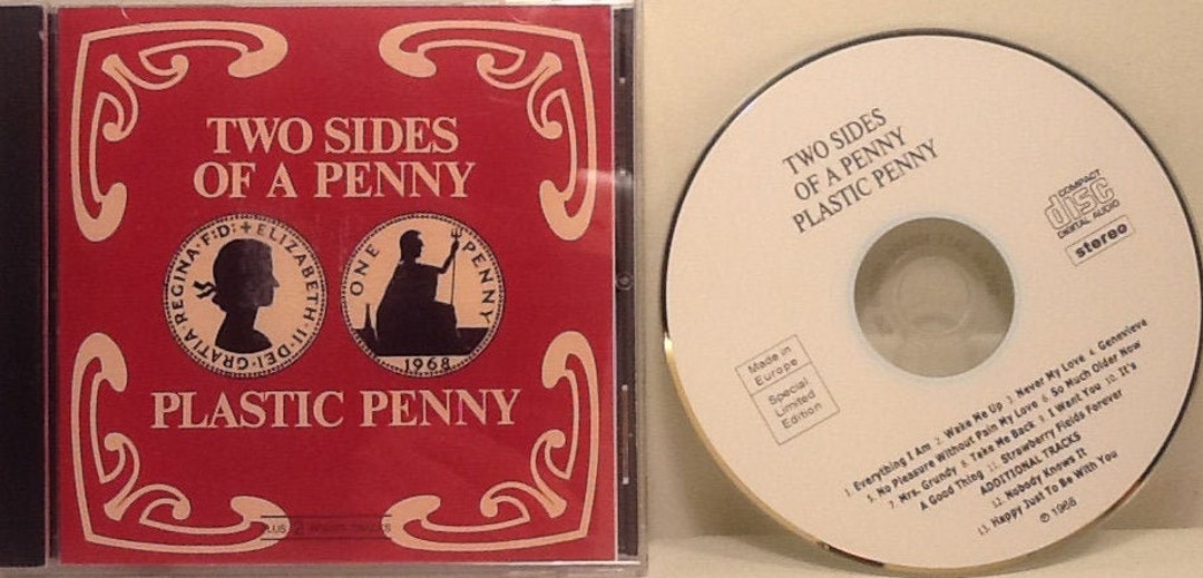 Plastic Penny CD Two Sides of A Penny Made in Europe Special Limited ...