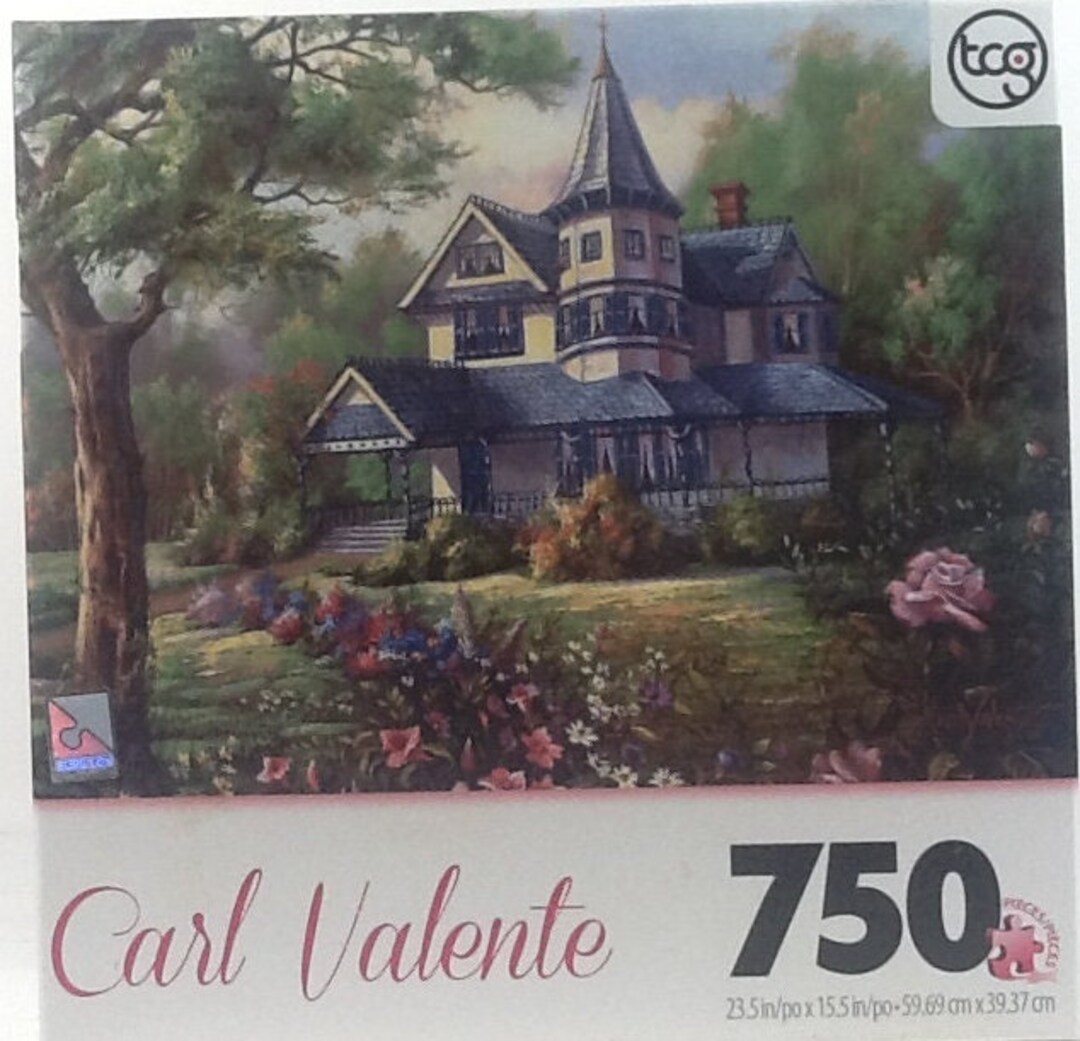 Victorian Misty Rose Carl Valente 750 Pc Jigsaw Puzzle 23.5 X 15.5 TCG ...