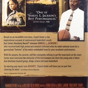 Factory Sealed Coach Carter VHS Samuel L Jackson Ashanti Paramount Home ...