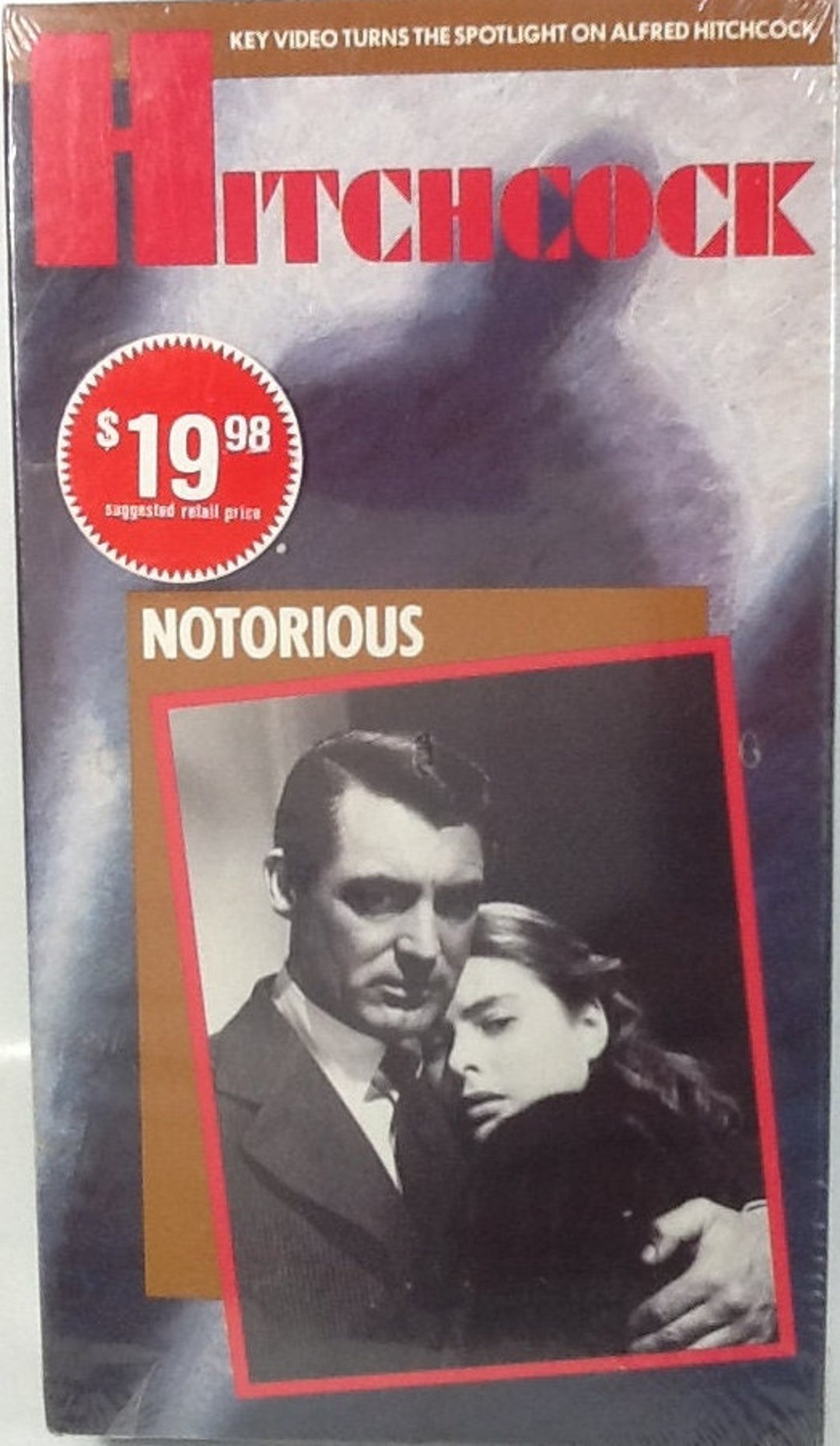 Factory Sealed Notorious VHS Alfred Hitchcock Cary Grant Ingrid Bergman ...