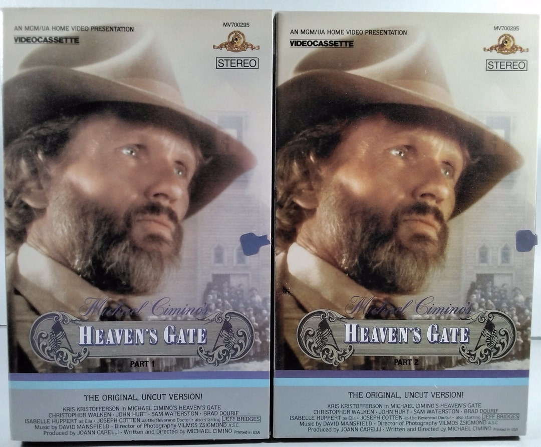 Vintage VHS Tape double Tape Heaven's Gate Kris Kristofferson 1983 MGM ...