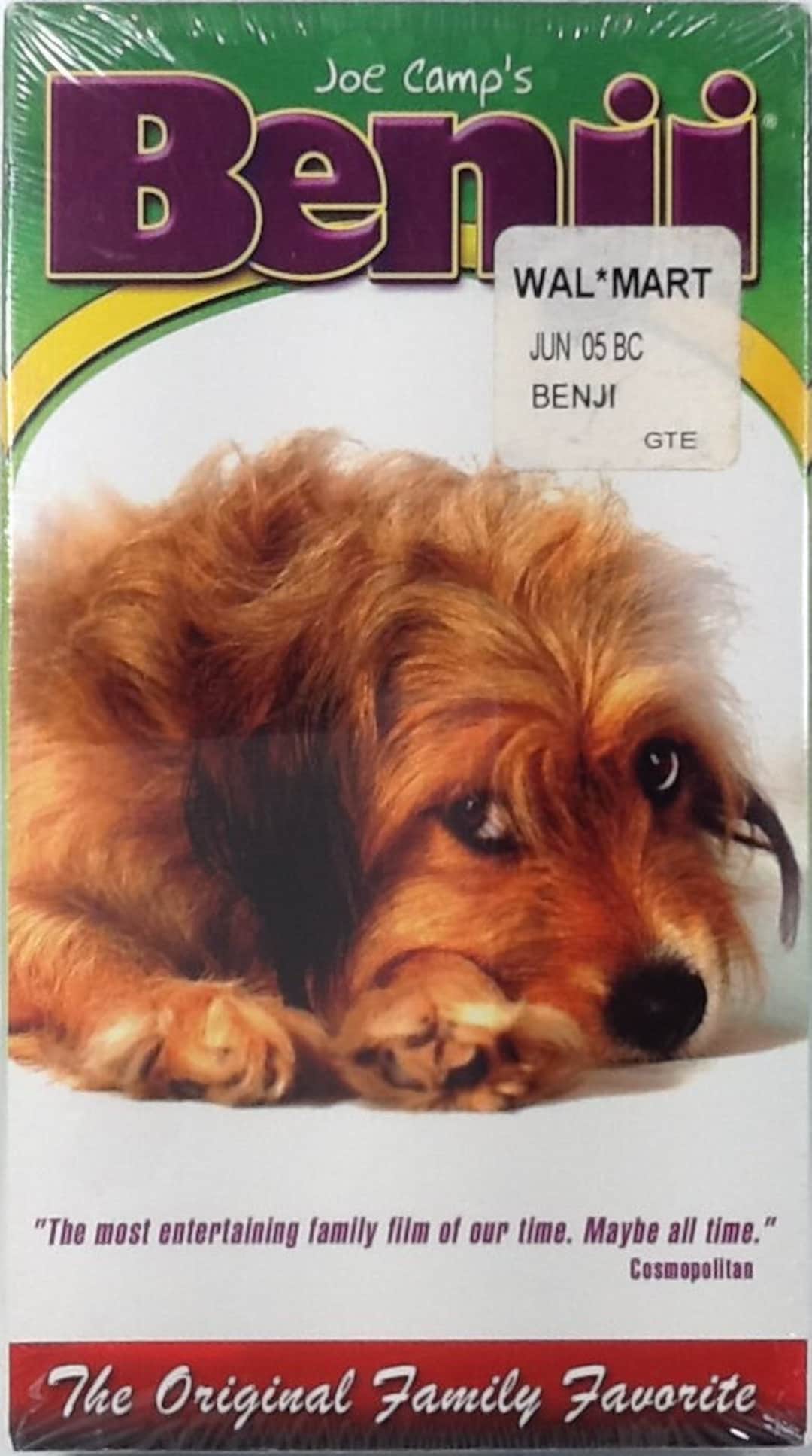 FACTORY SEALED Joe Camp's Benji VHS the Original Family Favorite ...