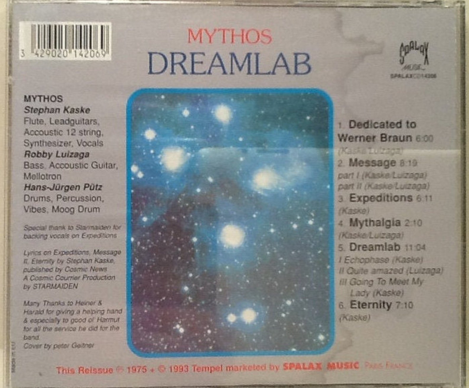 Mythos CD Dreamlab SPALAX CD14206 - Etsy