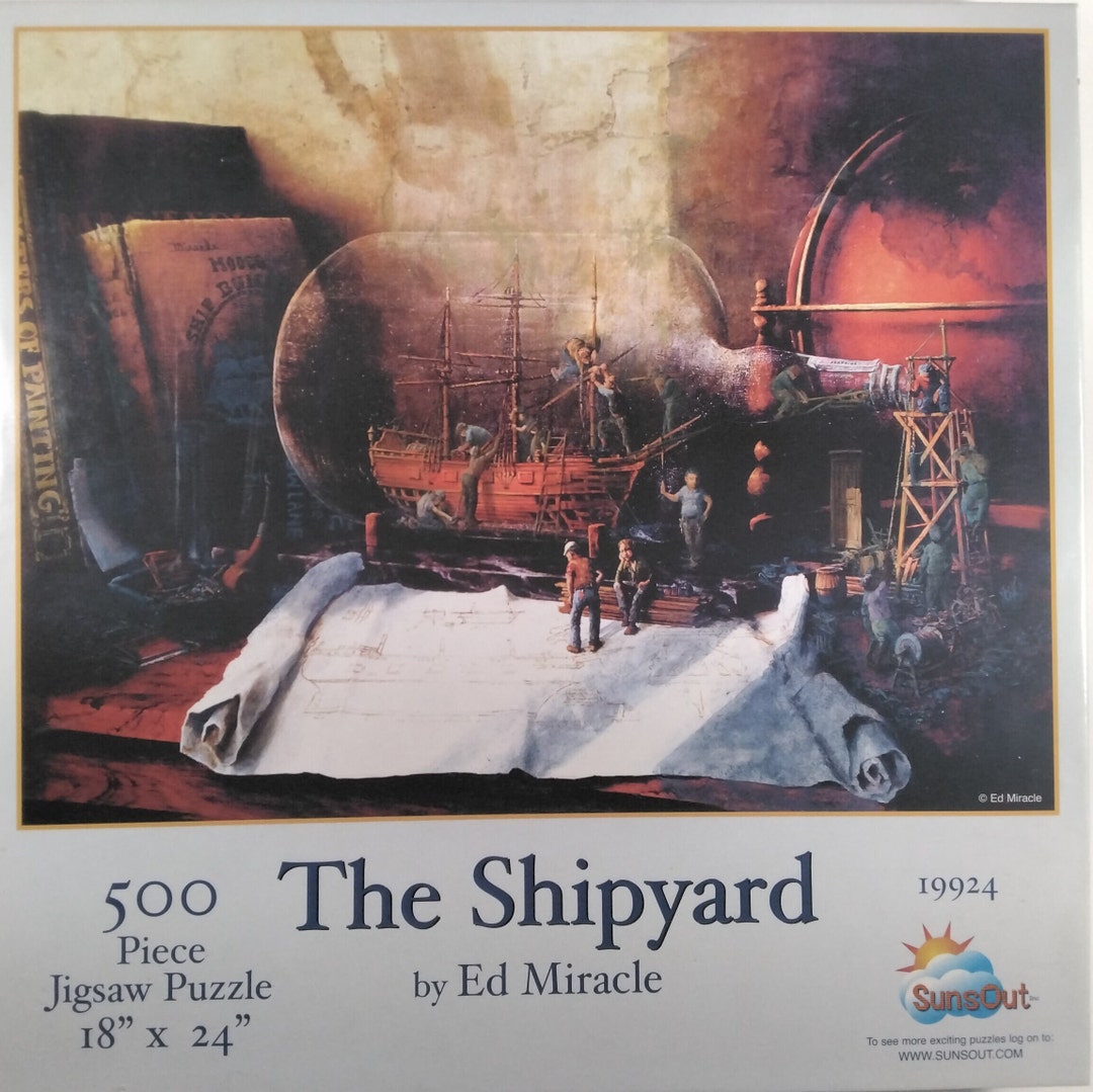 The Shipyard Ed Miracle 500 Pc Jigsaw Puzzle 18 X 24 Sunsout 19924 - Etsy