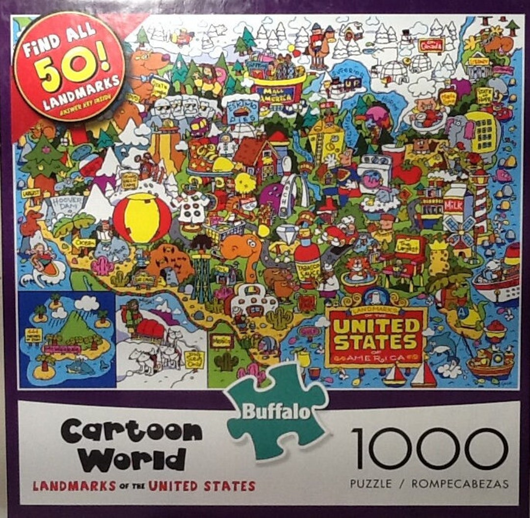Landmarks of the United States Dave Garbot 1000 Pc Jigsaw Puzzle 26.75 ...