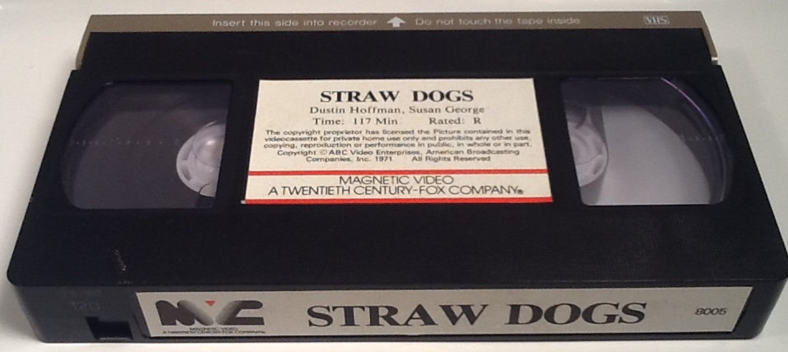 Vintage Magnetic Video VHS Straw Dogs Dustin Hoffman Susan - Etsy