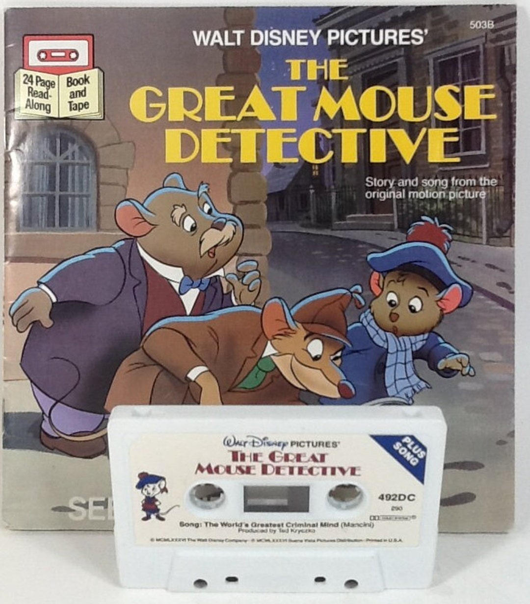 Vintage 1986 Disney the Great Mouse Detective Book and - Etsy