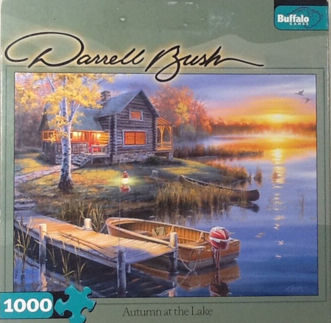Autumn at the Lake Darrell Bush Jigsaw Puzzle 1000 Pc 27 X 20 Buffalo ...