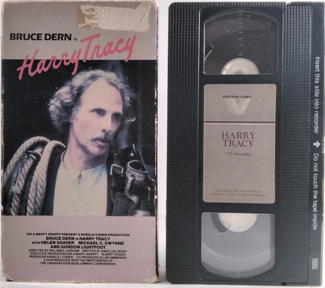 Vintage 1983 Harry Tracy VHS Bruce Dern Helen Shaver Gordon Lightfoot ...