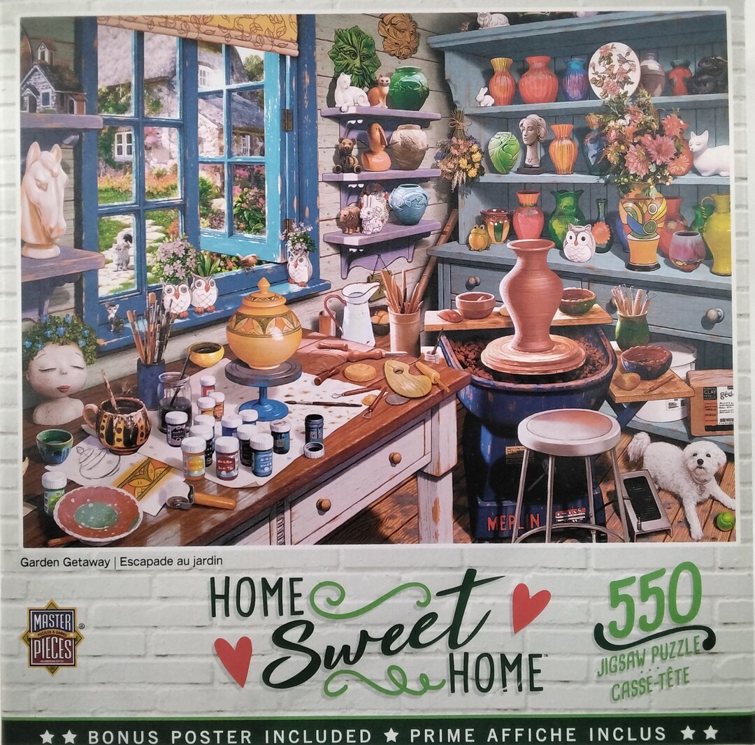 Garden Getaway Home Sweet Home Steve Read 550 Pc Jigsaw Puzzle 24 X 18 ...