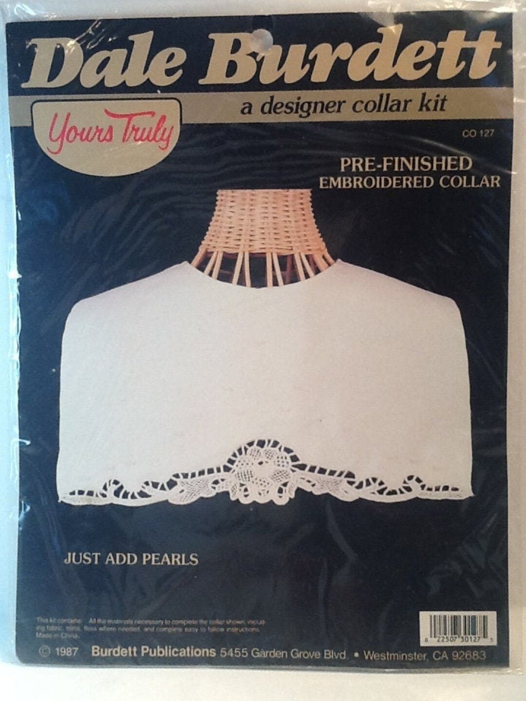 FACTORY SEALED 1987 Dale Burdett Design Collar Kit CO 127 Pre-finished ...