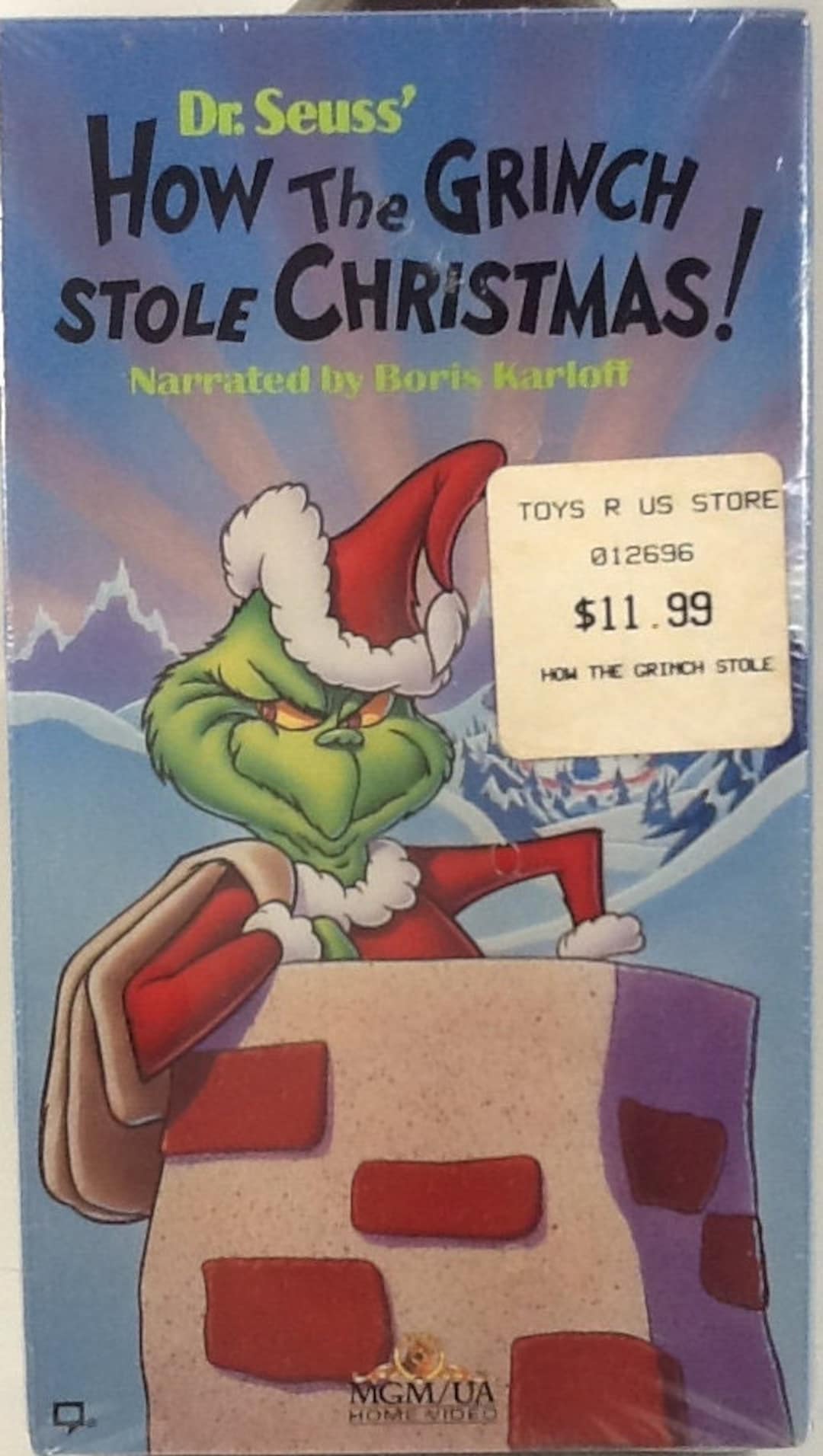 Factory Sealed Dr Seuss' How the Grinch Stole Christmas VHS Boris ...