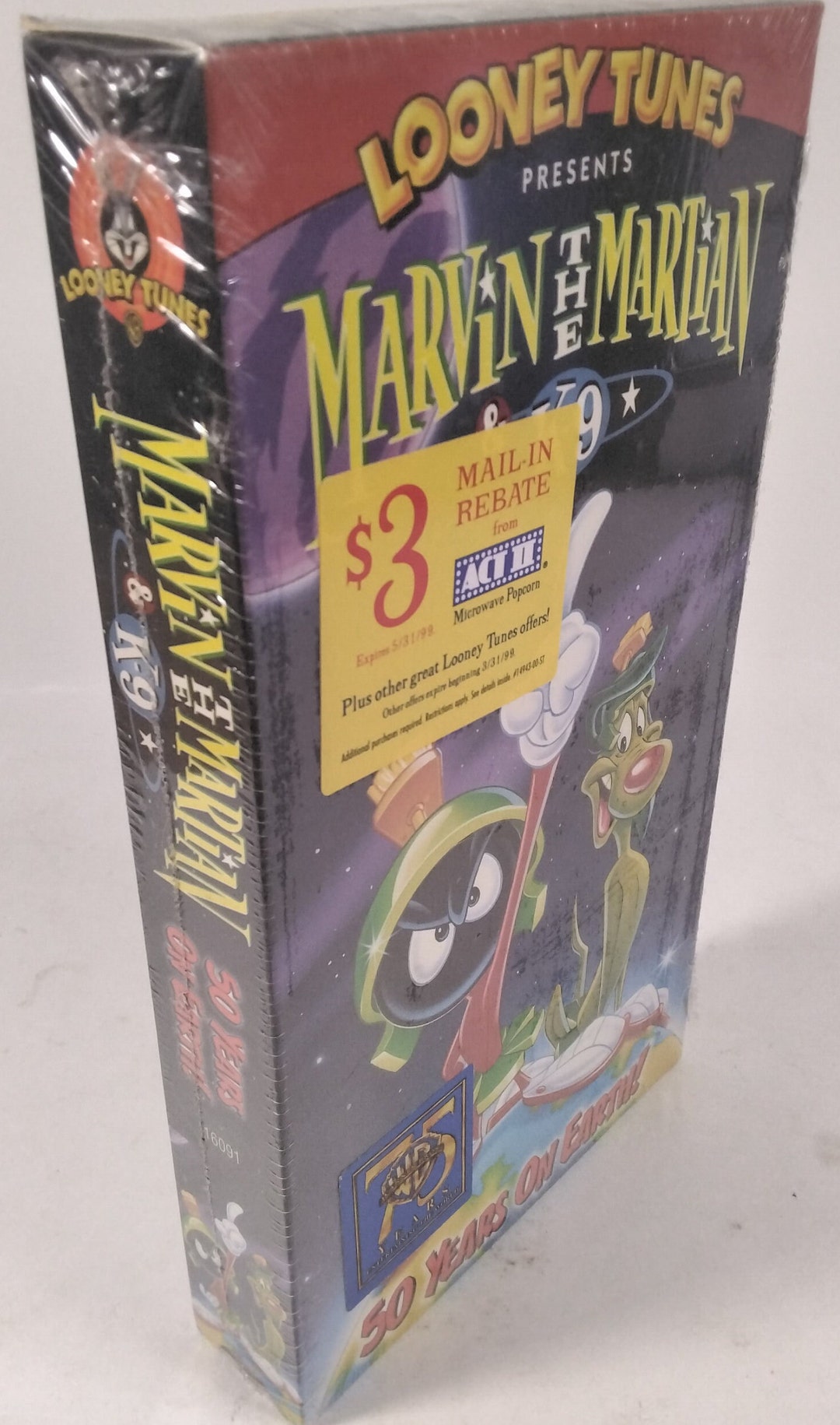 FACTORY SEALED Marvin the Martian & K9 VHS Looney Tunes W/watermark - Etsy
