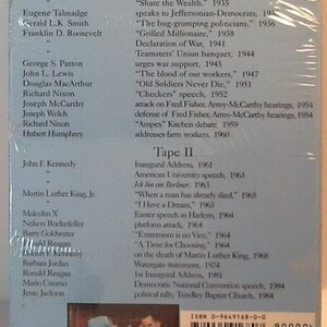 FACTORY SEALED Great American Speeches VHS double Tape 80 Years of ...