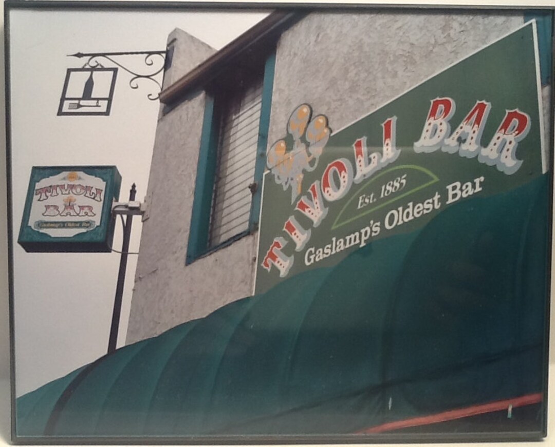 Tivoli Bar Framed Photograph 8 X 10 San Diego California Gaslamp ...